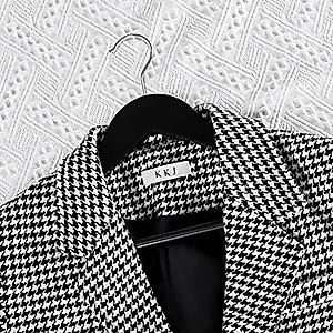 TOPIA HANGER Wooden Coat Hangers 30 Pack, Black Wood Suit Hangers with Non Slip Pants Bar, 360° Swivel Hook and Shoulder Notches for Camisole, Jacket, Pants, Smooth Finish Clothes Hangers -CT34B30