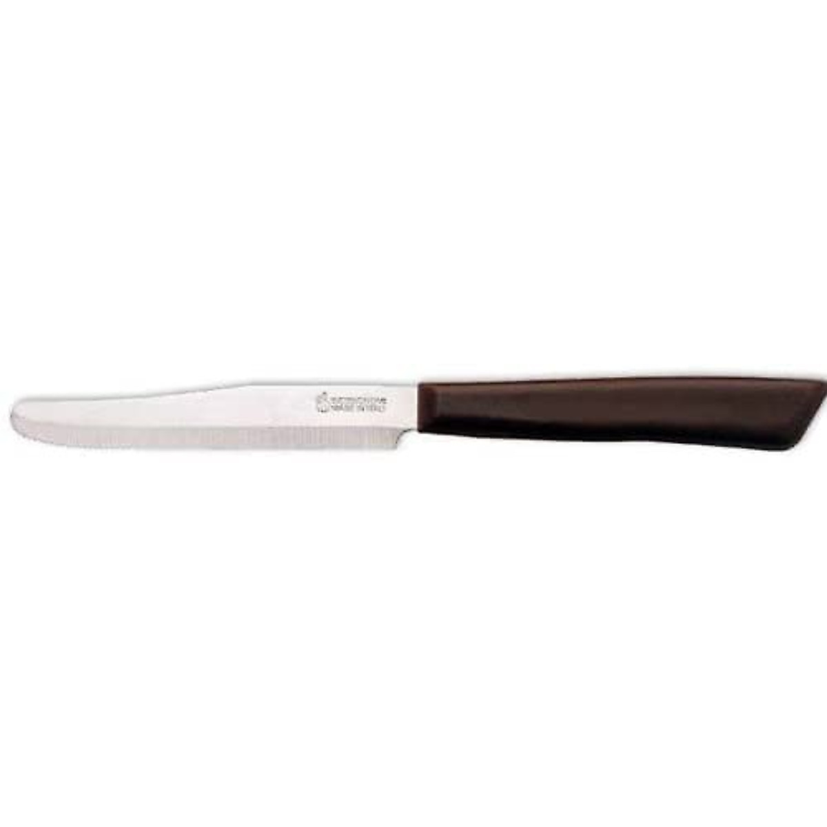 6 kitchen Knifes (Knives) - Italian Stainless Steel Vegetable/Steak/Table Knife Cutlery (Brown)