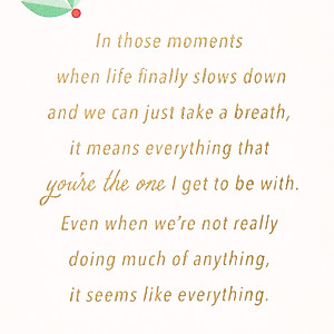 Hallmark Romantic Christmas Card (All I Want for Christmas)