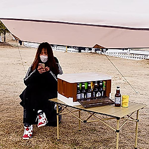 YYdDs Folding Storage Bins with Lid, Clear Stackable Plastic Storage Box, Storage Container Organizer for Home Office Outdoor Camping Grocery,Grey,50L