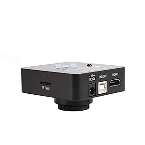 HAYEAR Full Set 34MP 21MP 1080P 60FPS 2K HD HDMI USB C-Mount Electronic Industry Microscope Camera Digital Magnifier for PCB Repair + 180X C-Mount Lens+8" HD LCD Monitor + 60 LED Illumination Light