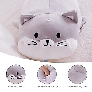 FFxiong 20" Shiba Inu Stuffed Animal Pillow Large Kawaii Anime Corgi Plushies Soft Hugging Body Pillow Cute Big Fat Plush Toy Dog Gift for Boy Girl Kids Christmas Birthday Valentines