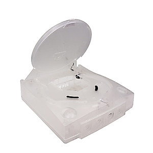 Kingjinglo Plastic Housing Shell Replacement Translucent Case for SEGA Dreamcast DC Console Game Console Box for SEGA Dreamcast DC, Black