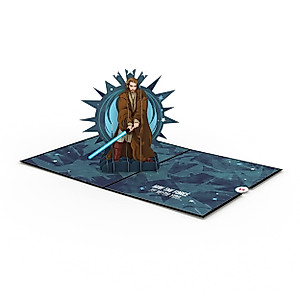 Lovepop Star Wars™ Obi-Wan Kenobi™ Birthday Pop-up – Birthday Card – Handcrafted 3D Pop-Up Greeting Card – Birthday Card, 5 x 7”