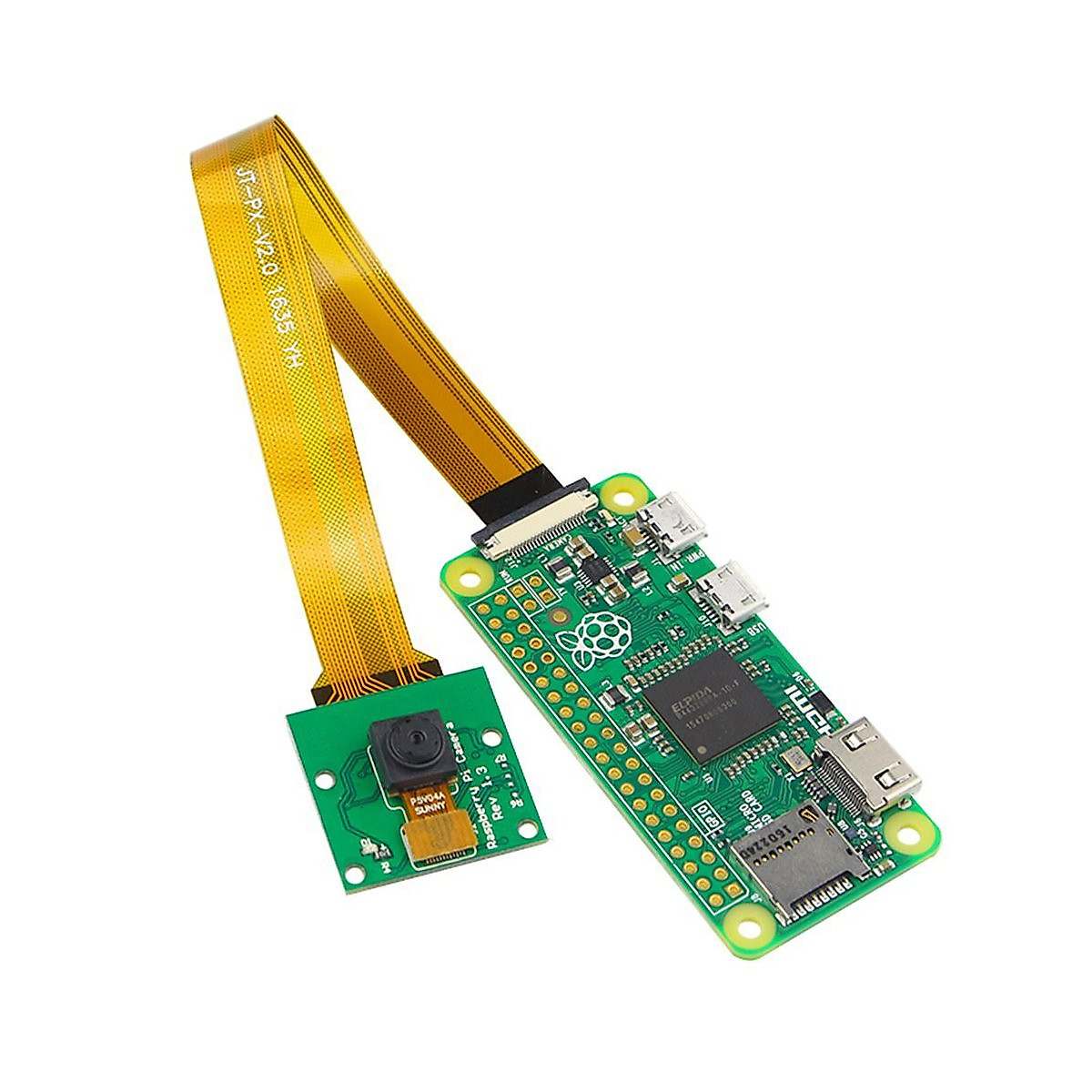 MakerFocus 2pcs Raspberry Pi Zero Camera Cable, Pi Zero Ribbon Cable Adapter 15CM 15 Pin to 22 Pin for Raspberry Pi 5/Zero/Zero W