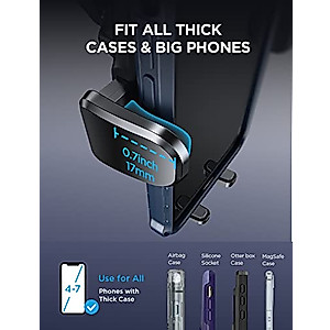 AINOPE CD Phone Holder for Car Ultra Sturdy Cell Phone Holder Car Mount Universal CD Slot Phone Holder Silicone Protection CD Phone Mount for Car Compatible with iPhone 14 Samsung S23 All Phones