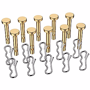 YESPURE 10Pcs Shear Pins and Cotter Pins Fit for Craftsman Troy Bilt Snowblower Snow Throwers and Lawn Tractors - Shear Pins 10pcs and Cotter Pins.