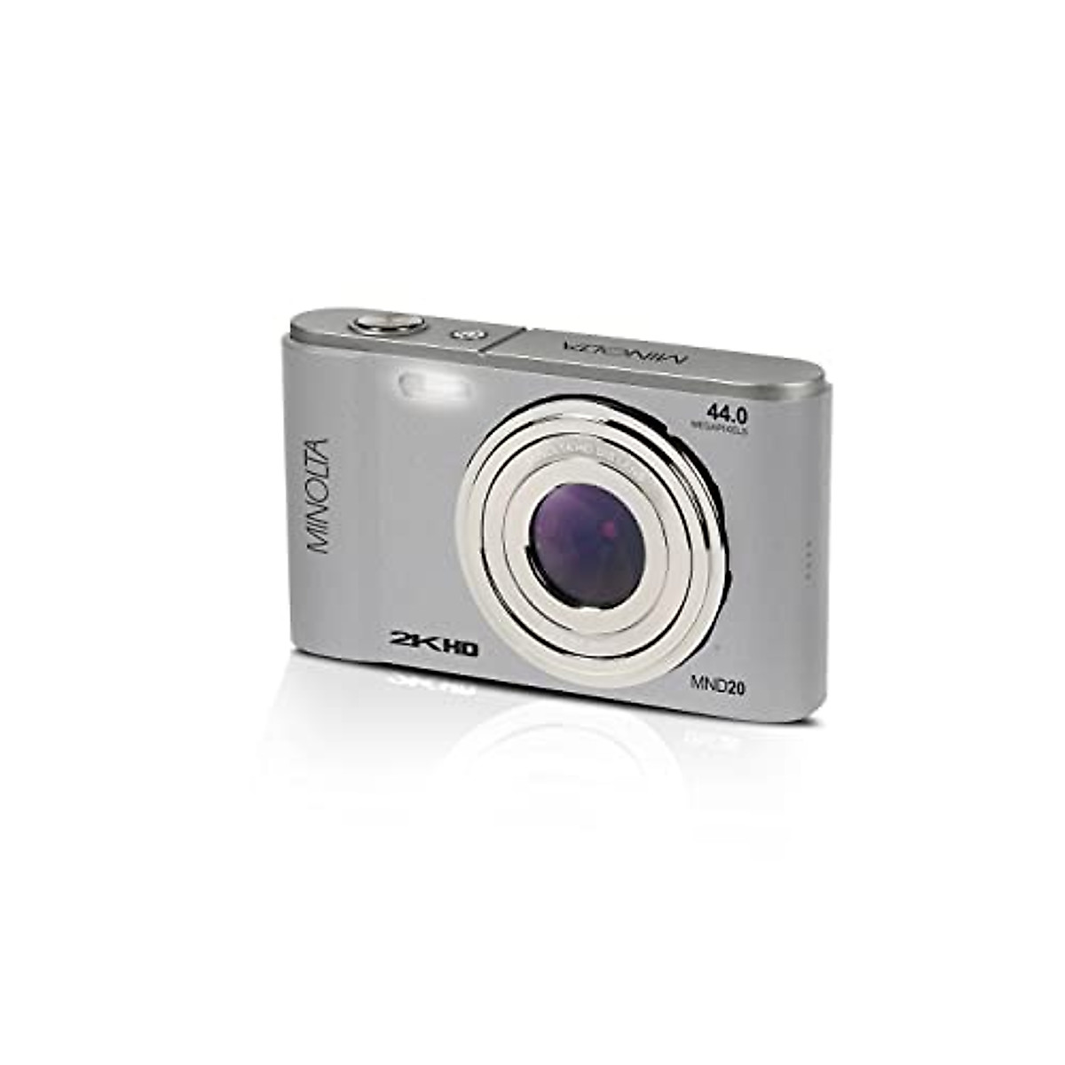 Minolta MND20 44 MP / 2.7K Ultra HD Digital Camera (Silver)