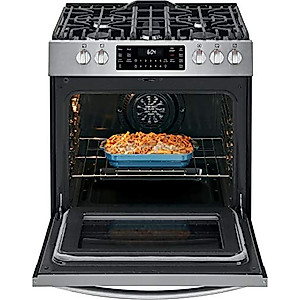 Frigidaire FGGH3047VF 30" Gallery Series Gas Range with 5 Sealed Burners, griddle, True Convection Oven, Self Cleaning, Air Fry Function, in Stainless Steel