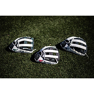 Easton | GHOST FLEX Youth Softball Glove | Left Hand Throw | 12" | Grey/White/Carolina Blue