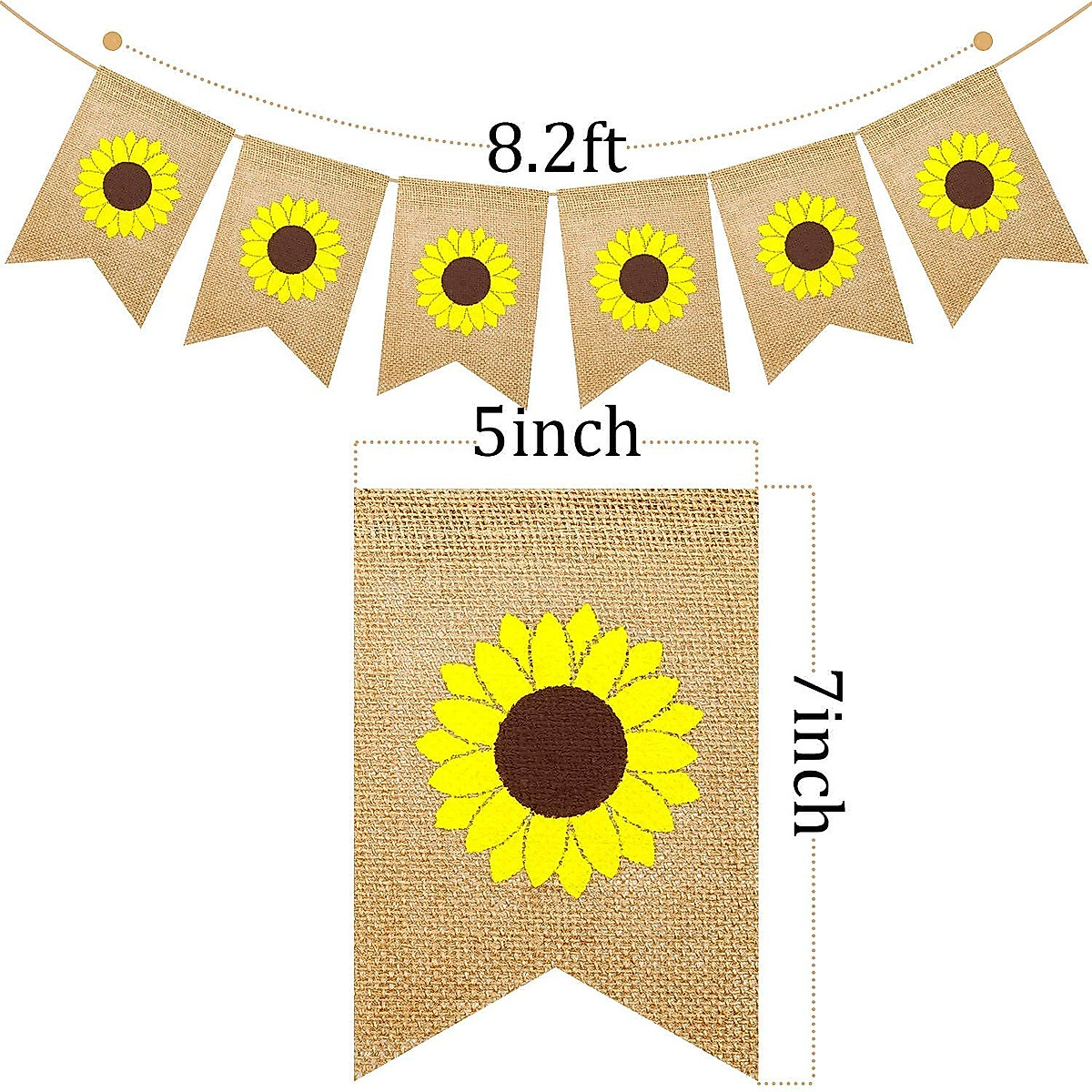 Sunflower Baby Shower Decorations, Adorable Sunflower Banner for Mantle, Summer Banner Sunflower for Baby Shower Birthday Party Wedding Baby Photo Sunflower Prop Banner