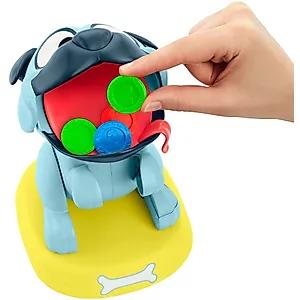 Mattel Games Puglicious Kids Game, Dog Treat-Stacking Challenge with Hungry Puppy, for Kids 5 Years & Older