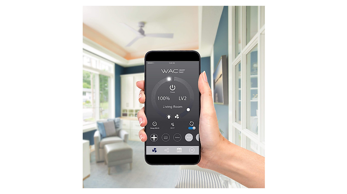 WAC Smart Fans Odyssey 54in Ceiling Fan with Smart Home Control