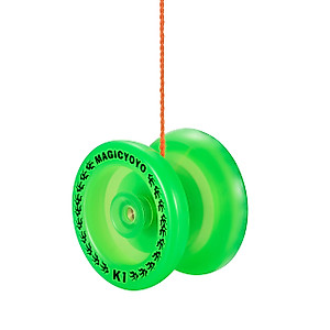 Pack of 3 Beginner Yoyos for Kids, MAGICYOYO K1-Plus Responsive Yoyos + 3 Yoyo Gloves, 3 Yoyo Bags, 18 Strings, All in A Gift Box - Blue +Red +Green