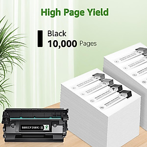 GREENSKY 2 Pack (No Chip) Toner Cartridge Replacement for HP 58X CF258X 58A CF258A to Use with HP Laserjet Pro MFP M428fdw M428fdn M428dw Laserjet Pro M404n M404dn M404dw M404 Enterprise M406dn Printer