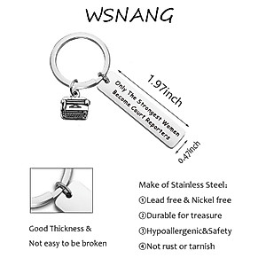WSNANG Court Reporter Gift Only The Strongest Women Become Court Reporters Keychain Stenographer Gift (Court Reporters KC)