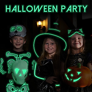 Gwikylo Glow Tape Glow in The Dark 1 Inch x 25 Feet Waterproof Green Fluorescent Tape for Halloween Decorations Outdoor Luminous Tape…