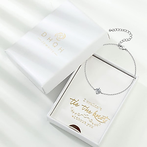 DHQH Bridesmaids Gift Set of 6 or 4 Bridesmaid Bracelet 18K Gold Plated Knot Bracelet I Couldn’t Tie a Knot Without You Wedding Bridesmaid Proposal Bracelets Jewelry Gifts for Women