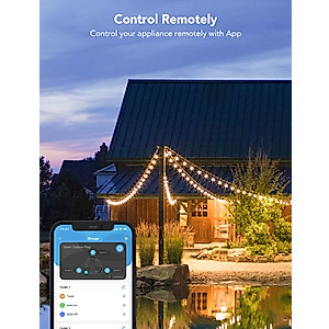 Govee Smart WiFi Outdoor Plug, Weatherproof 15A Outdoor Smart Outlet Bundle with WiFi Bluetooth Outlets 4 Pack, App Control, Supports Alexa and Google Assistant, 2.4 GHz Network only