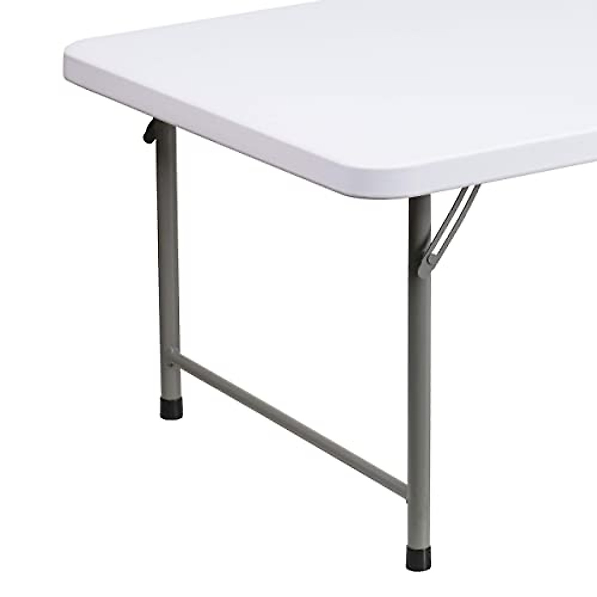 Flash Furniture Paige 4.93-Foot Kid's Granite White Plastic Folding Table