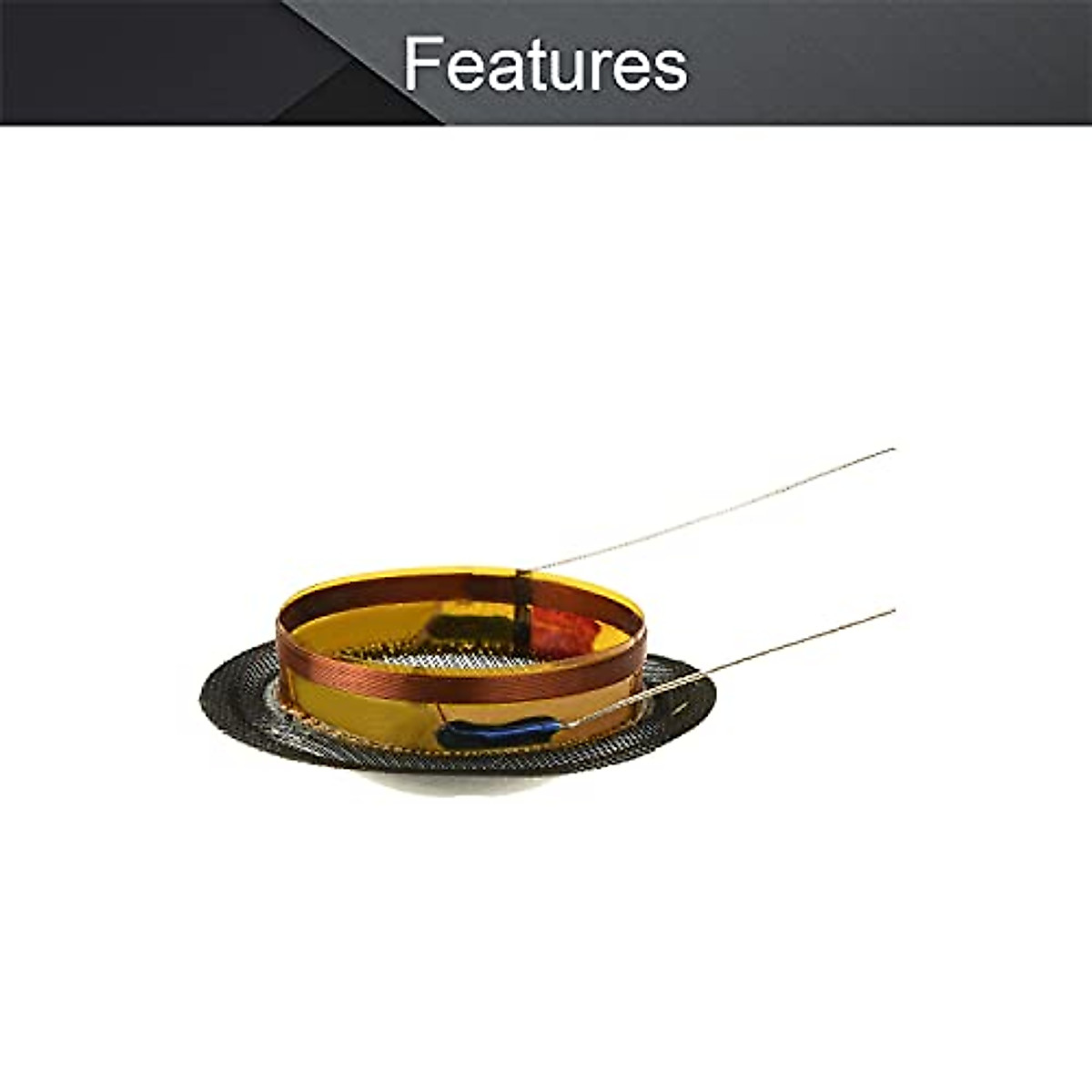 Fielect 20.4mm Tweeter Voice Coil Audio Speaker High Tone Silk Dome Tweeter Accessory for Audio Replacement 2Pcs