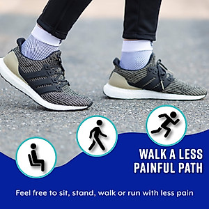 Bitly Plantar Fasciitis for Women & Men Socks Foot & Ankle Compression Sleeve, Nude, XL