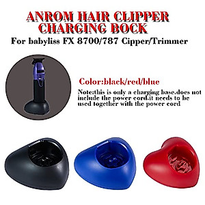 Kimhonglee Professional Hair Clippers Charging Stand for Babyliss Portable Electric Trimmer Charging Base for All BaByliss Barberology FX Metal Cordless Trimmers and Clippers 8700GCN 787GCN(Black)