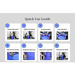 Trash Can Lid Lock - Make a Dog Proof Trash can with Our Garbage Can Lock for Wildlife, Pet & Critter Proof Locking Trash Can - Easy Install Trash Can Lock for Outdoor Garbage Can 40-60 Gallon Bin