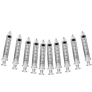 Creative Hobbies® Glue Applicator Syringe for Flatback Rhinestones & Hobby Crafts, 5 Ml with 18 Gauge Precision Tip - Value Pack of 10