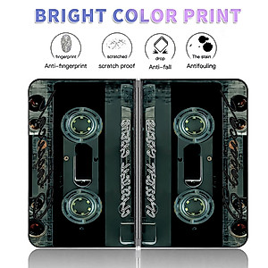 for Microsoft Surface Duo Case 8.1"(Not Fit Duo2) with Retro Classical Cassette Theme Design, RYUITHDJP for Microsoft Surface Duo Phone Case Stylish Shockproof Cover