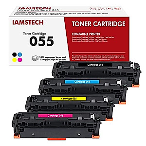 055 055H Standard Toner Cartridge Compatible Replacement for Canon Color ImageCLASS MF743Cdw MF741Cdw MF746Cdw MF743 LBP664Cdw Laser Printer 4 Pack Black/Cyan/Magenta/Yellow