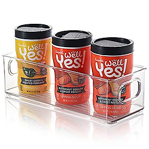StorageBud Pantry Organization And Storage - Refrigerator Organizer Bins - Stackable Clear Fridge & Freezer Organizer Bins - Great Bins For Pantry, Storage, Organizer, Fridge, Freezer, & More