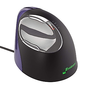 Evoluent VM4S VerticalMouse 4 Right Hand Ergonomic Mouse with Wired USB Connection (Small Size)