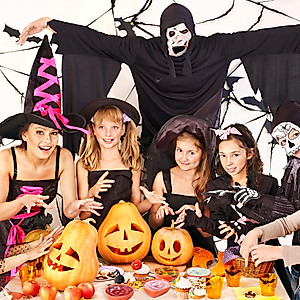 Kolewo4ever 12 Pieces Ceramic Pumpkin Bowl 6 Ounces Ramekins Small Pumpkin Shaped Bowls Orange Dinnerware Pumpkin Decoration for Fall Halloween Thanksgiving Serving Dip, Sauce, Condiments,Snack