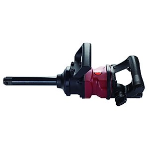 SUNTECH SM-47-4073L7 Air Impact Wrench with 7" Light Weight Extended Anvil, Red/Black, 1"