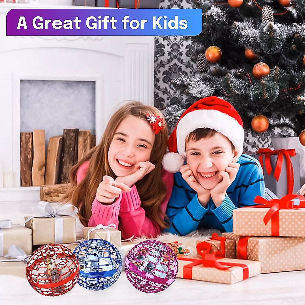 Kidsjoy Flying Orb Ball Hover Ball: 2024 Cool Toys Boys Girls Gifts Floating Boomerang Balls Flying Spinner Mini Drone Fly Birthday Gift Ideas for Teens 6 7 8 9 10 11 12 Year Old Boy Girl(Purple)