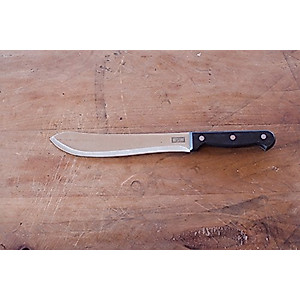 Weston 10-Piece Game Processing Knife Kit, 8" Butcher, 6" Cleaver, 5.3" Fillet, and 4.2" Skinning Knives, Adjustable 12.25" Butcher Saw, Sharpener, Shears & Storage Case, Stainless Steel (83-7001-W)