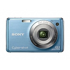 Sony Cybershot DSC-W220 12MP Digital Camera with 4x Optical Zoom with Super Steady Shot Image Stabilization (Light Blue) (OLD MODEL)