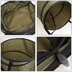 BESPORTBLE PopUp Trash Can, 10Gallon Collapsible Garbage containers - Portable Recycle Bin for Camping Outdoor BBQs, Tailgating Leaf or Yard Cleanup