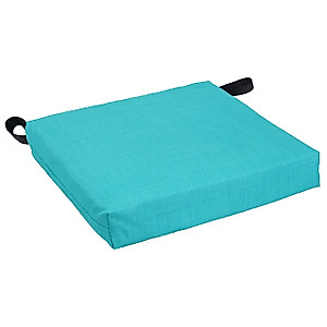 Blazing Needles Indoor/Outdoor Chair Cushion, 16" x 16", Aqua Blue 2 Count