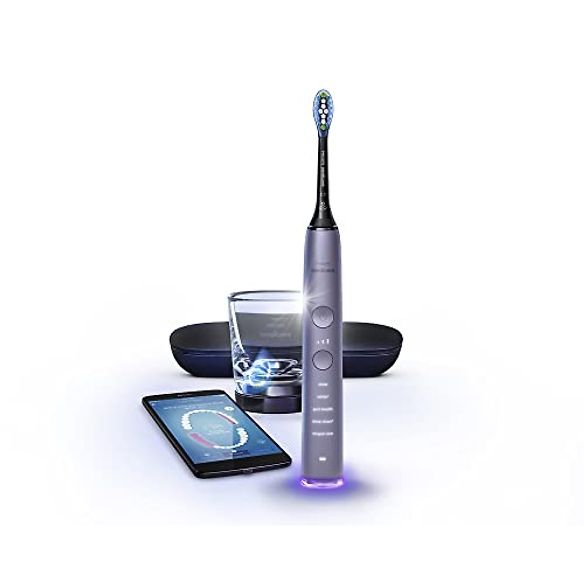 Philips Sonicare DiamondClean Smart 9500 Rechargeable Electric Power Toothbrush, Grey, HX9924/41