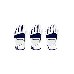 3 Mens Perma Grip Cabretta Golf Glove (Left) (Large)