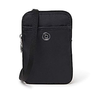 Baggallini BG Arlington Mini Bag - Stylish, Lightweight, Adjustable-Strap Purse With Multiple Pockets and RFID Protection, Black