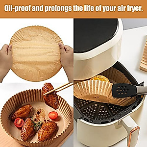 bahouloer Air Fryer Disposable Parchment Paper Round Non-Stick Paper 100 Pcs, Sheets, 7.9 inch Prime Oil-proof Cooking Paper for Fryers Basket Frying Pan Microwave Oven