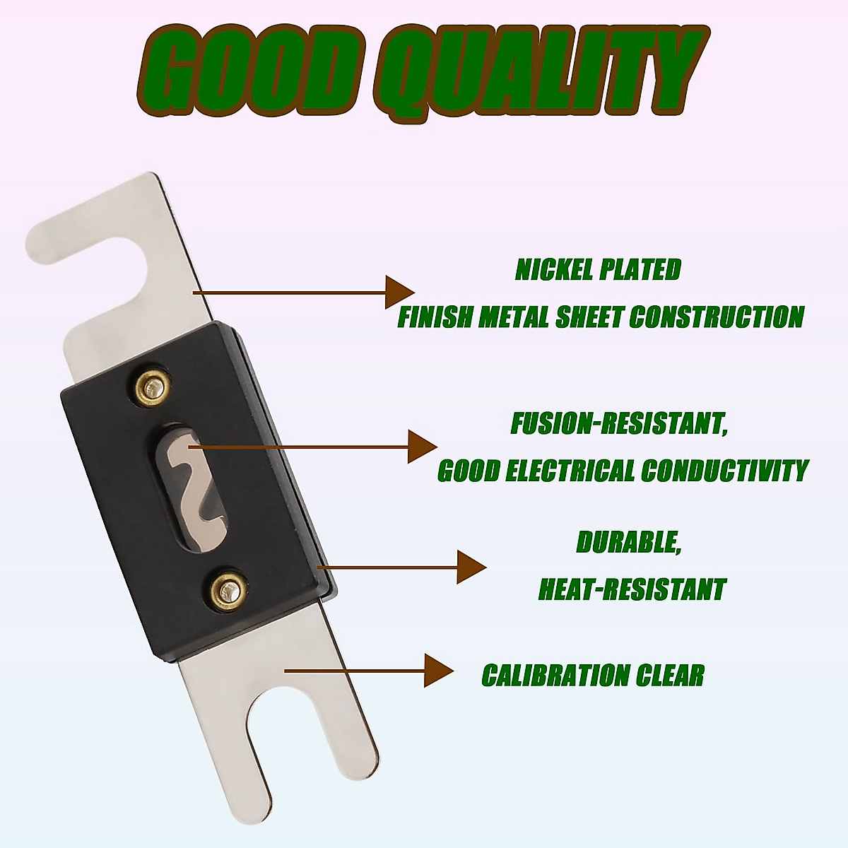 SIGANDG 350 Amp Nickel Plated ANL Fuses for car Audio and Video System(5 Pack)