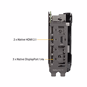 ASUS TUF Gaming NVIDIA GeForce RTX 3060 OC Edition Graphics Card (PCIe 4.0, 12GB GDDR6, HDMI 2.1, DisplayPort 1.4a, Dual Ball Fan Bearings, Military-Grade Certification, GPU Tweak II)