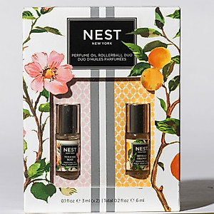 NEST New York Mini Perfume Oil Set Includes Turkish Rose and Seville Orange (2 X 0.1 Ounce)