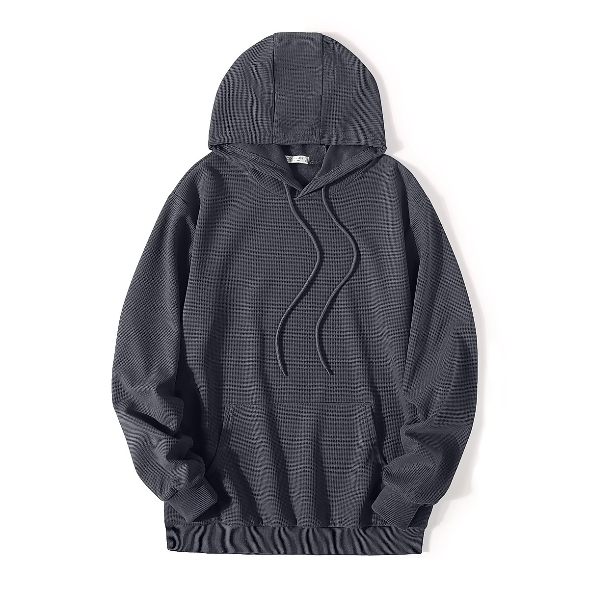 COOFANDY Mens Workout Sweatshirt Athletic Hoodies Lightweight Gym Pullover Tops Dark Grey