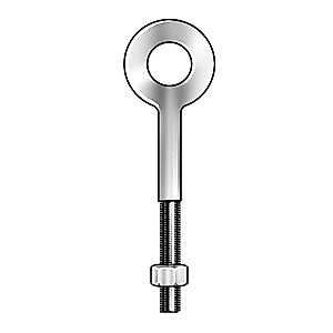 Ken Forging N2007-12 Plain Pattern Nut Eyebolts, 5/8-11" x 12"