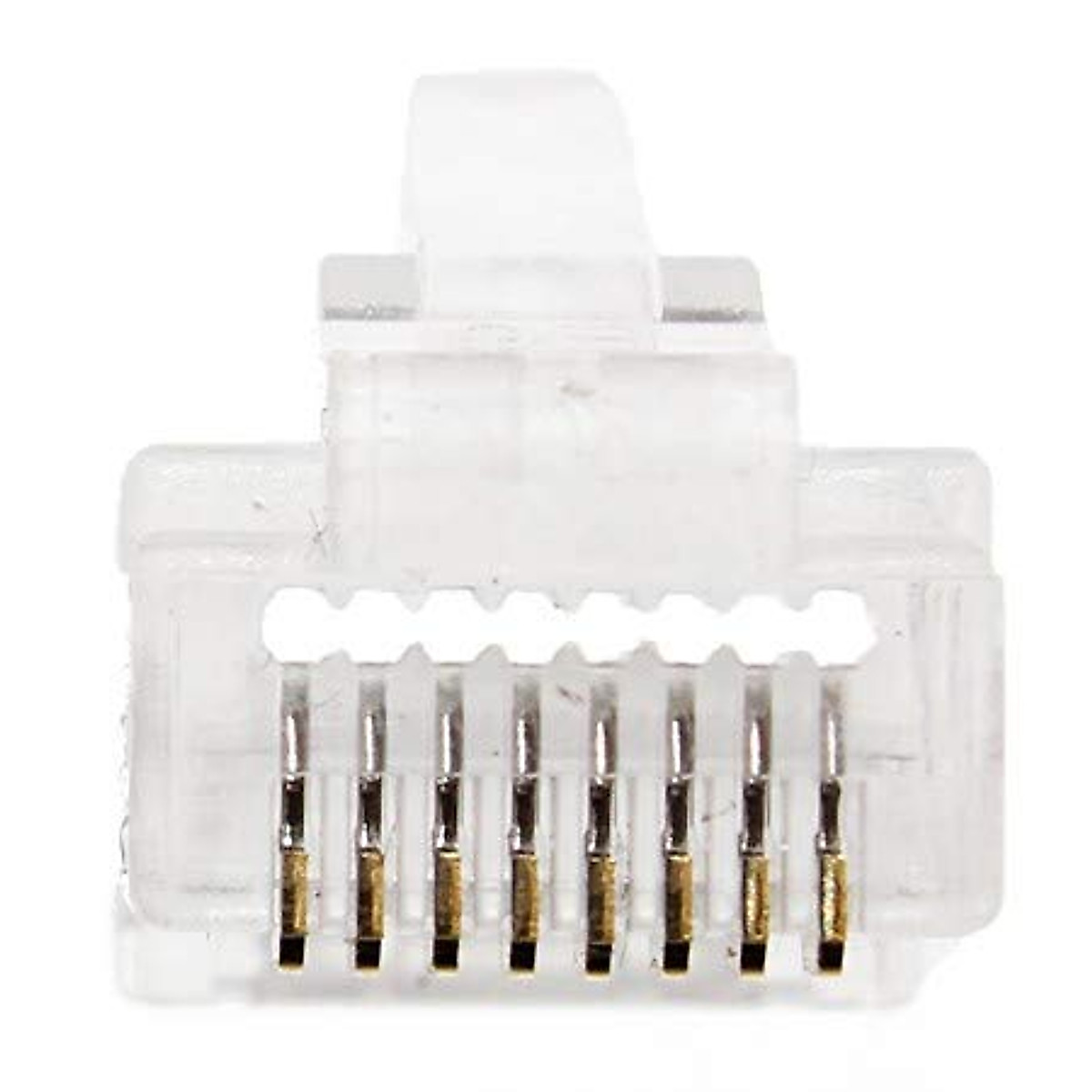 ITBEBE 100-Pack RJ45 Pass Through Connector | Cat 6 Connectors for High-Speed Data | Pass Through RJ45 with Gold-Plated Contacts | Universal Compatibility | Simplified Termination | Professional-Grade